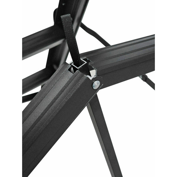 TRA Black 4 step aluminium collapsible box ladder with carry bag