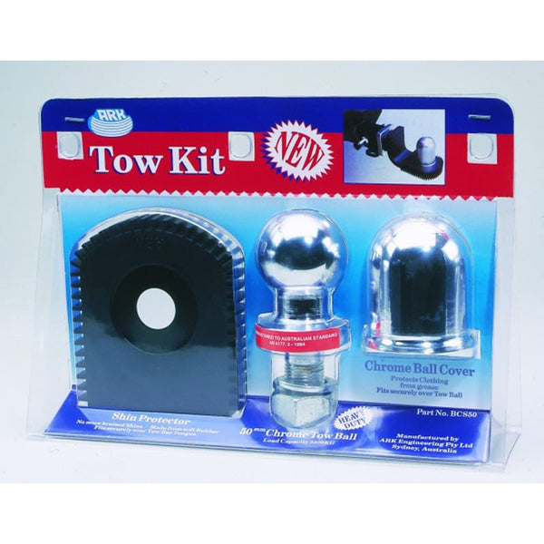 Ark Chrome Tow kit - Shin protector, 3.5t 50mm tow ball & tow ball cov