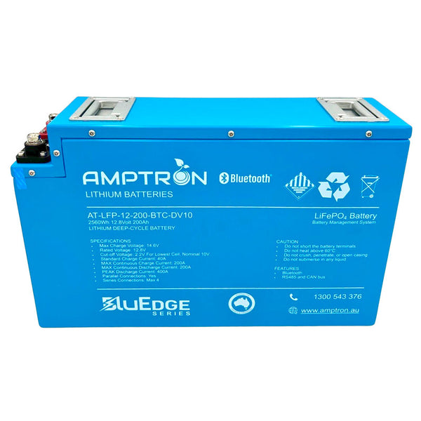 Amptron BluEdge 12V 200Ah Slimline LiFePO4 Battery | 200A BMS ...