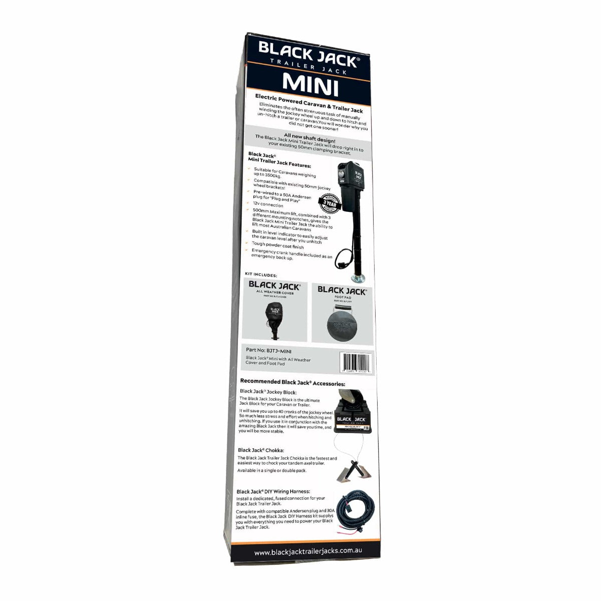 Black Jack Mini Trailer Jack for Easy Trailer Leveling