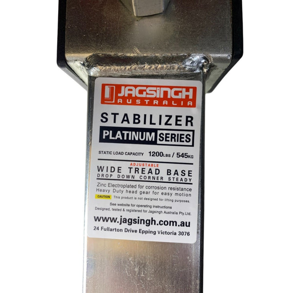 Jagsingh Drop Down Stabilizer Legs Silver 400mm