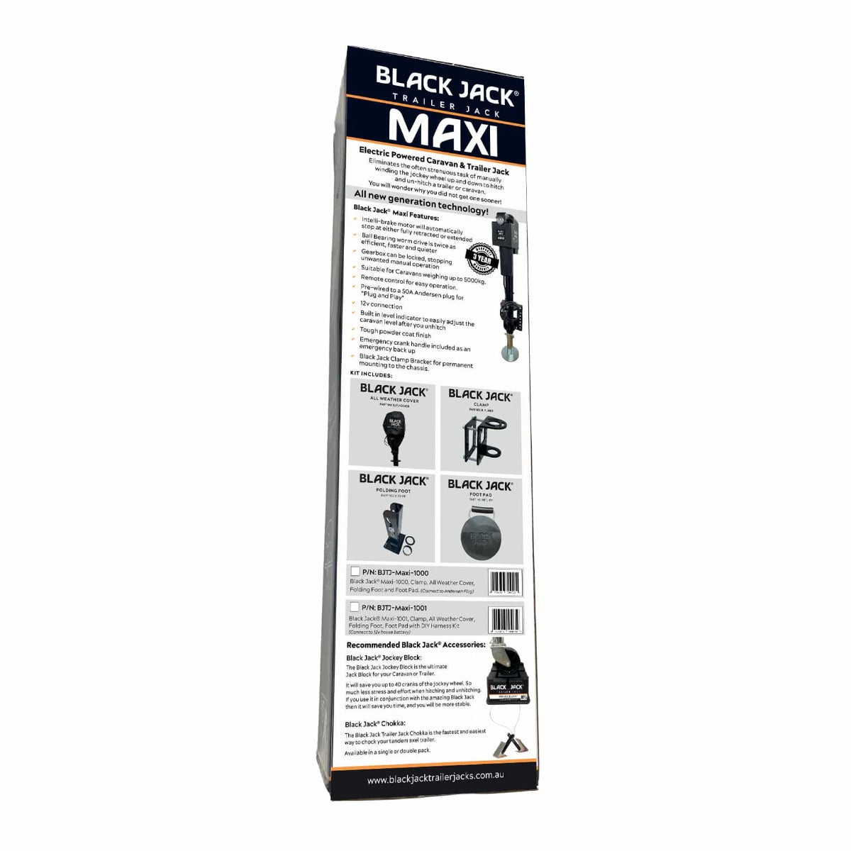 Black Jack Trailer Jack Maxi - Heavy Duty Trailer Support