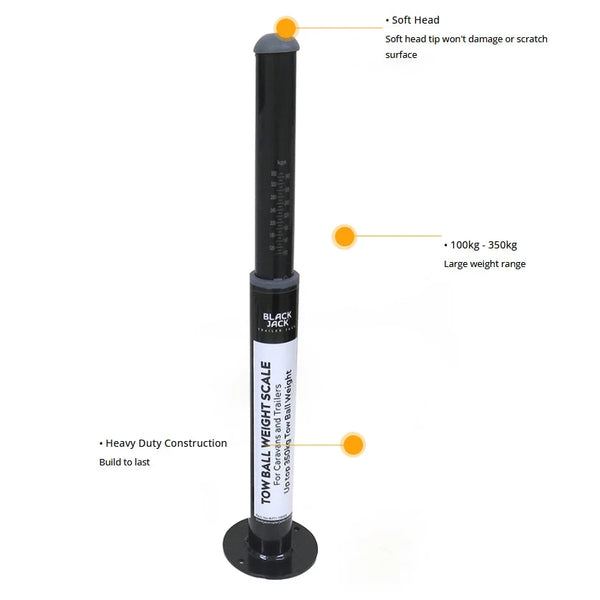 Black Jack Towball Weigh Scale & Do35 adaptor for DO35 Couplings